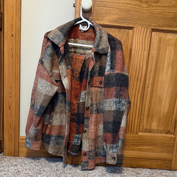 BiBi | Jackets & Coats | Womens Oversized Plaid Shacket | Poshmark